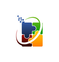 Software solution template set Royalty Free Vector Image