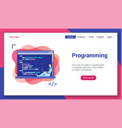 Round icon program code structure html Royalty Free Vector