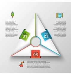 Triangle infographic Royalty Free Vector Image