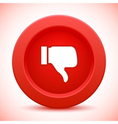 Thump up green button Royalty Free Vector Image