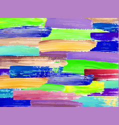 Colorful abstract brush strok on white background Vector Image