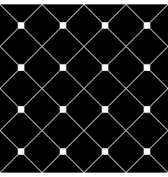 Black square diamond grid white background Vector Image
