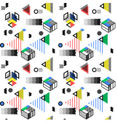 Geometric abstract seamless pattern triangle Vector Image