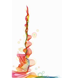 Abstract floral wave Royalty Free Vector Image