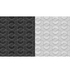 Isometric 3d cube seamless pattern background Vector Image