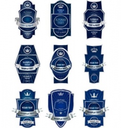 Decorative labels collection Royalty Free Vector Image