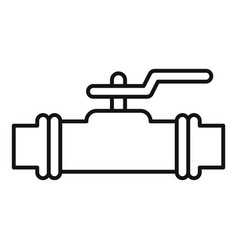 Broken water tap icon outline style Royalty Free Vector
