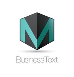 Letter M in a Box Royalty Free Vector Image - VectorStock