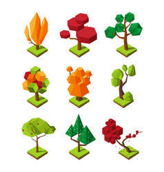 Geometric shape tree Royalty Free Vector Image