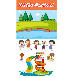 Make your won scene Royalty Free Vector Image - VectorStock