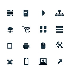 Computers and peripherals Royalty Free Vector Image