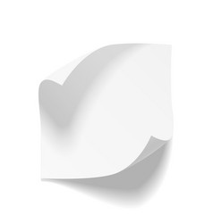 Realistic empty paper sheet mockup Royalty Free Vector Image