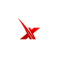 Initial x gaming e sport logo design template Vector Image