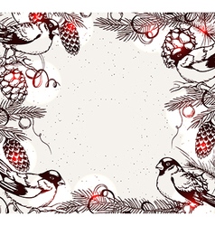 Christmas decoration retro Royalty Free Vector Image