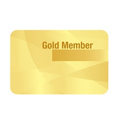 Gold member card Royalty Free Vector Image - VectorStock