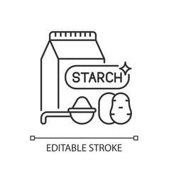 Starch rgb color icon Royalty Free Vector Image