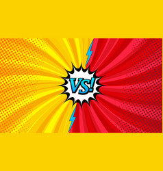 Comic fight horizontal background Royalty Free Vector Image