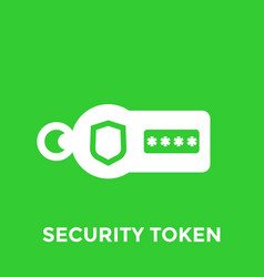 Security token icon Royalty Free Vector Image - VectorStock