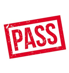 Pass rubber stamp Royalty Free Vector Image - VectorStock