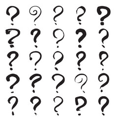 Hand painted exclamation marks Royalty Free Vector Image