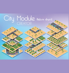 City module creator Royalty Free Vector Image - VectorStock