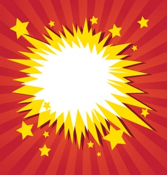 Comic book explosion Royalty Free Vector Image