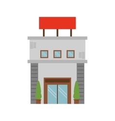 Single building icon Royalty Free Vector Image