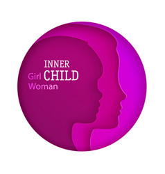 Concept inner child Royalty Free Vector Image - VectorStock