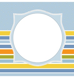 Template frame design for greeting card Royalty Free Vector
