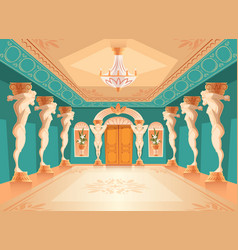 Hall for banquet interior ballroom Royalty Free Vector Image