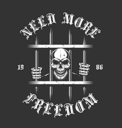 Hands holding prison bars Royalty Free Vector Image