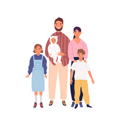 Happy family portrait Royalty Free Vector Image