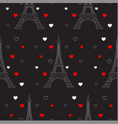 Paris seamless pattern Royalty Free Vector Image
