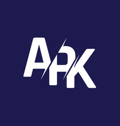 Monogram letters initial logo design ats Vector Image