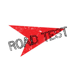 Road test rubber stamp Royalty Free Vector Image