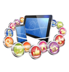 Applications for mobile platforms Royalty Free Vector Image