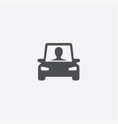 Car man icon Royalty Free Vector Image - VectorStock