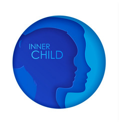 Concept inner child Royalty Free Vector Image - VectorStock