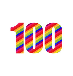 Number 100 Vector Images (over 5,200)