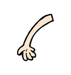 Comic cartoon arm Royalty Free Vector Image - VectorStock
