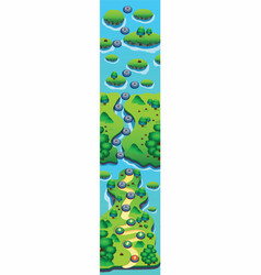 Mobile game level map walkthrough design Vector Image