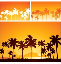 Beautiful seaside tropical Royalty Free Vector Image