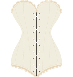 Black lace corset corset Royalty Free Vector Image