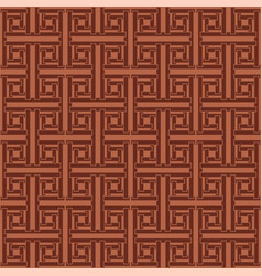Seamless 3d brown rattan pattern art Royalty Free Vector