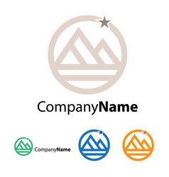 Vg triangle logo Royalty Free Vector Image - VectorStock