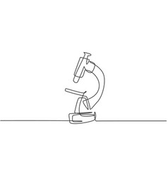 Microscope sketch and line art Royalty Free Vector Image