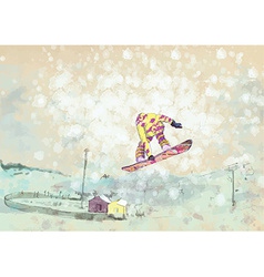 Snowboarding Royalty Free Vector Image - VectorStock