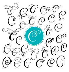 Cursive C Vector Images (45)