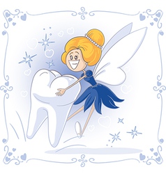 Tooth fairy cartoon design Royalty Free Vector Image