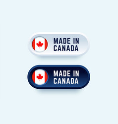 Made in canada sign Royalty Free Vector Image - VectorStock